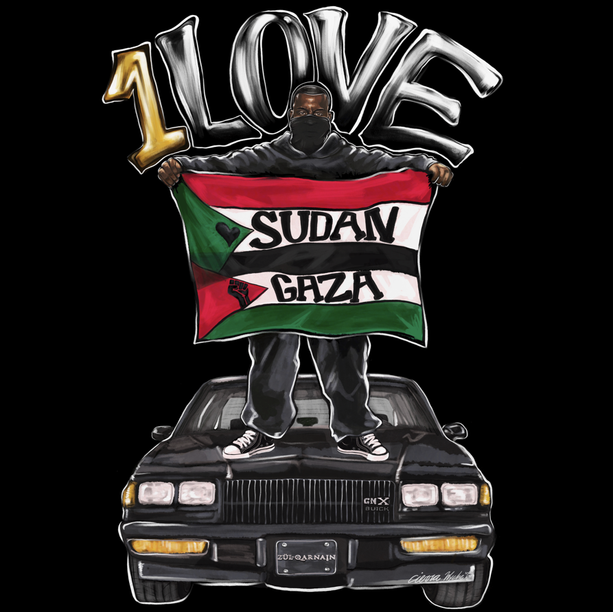 One Love Mural Art T-Shirts | Charity Apparel - One Ummah